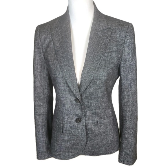 Theory | Jackets & Coats | Theory Suit Jacket Blazer Womens 6 Gray ...
